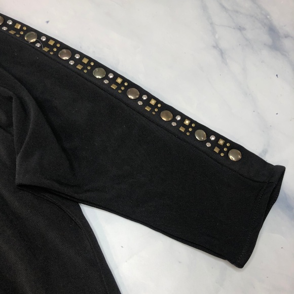 Rock & Republic | Tops | Rock Republic Black Studded Deep V Back Blouse ...